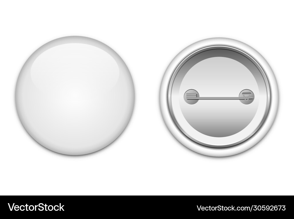 Button pin Royalty Free Vector Image - VectorStock