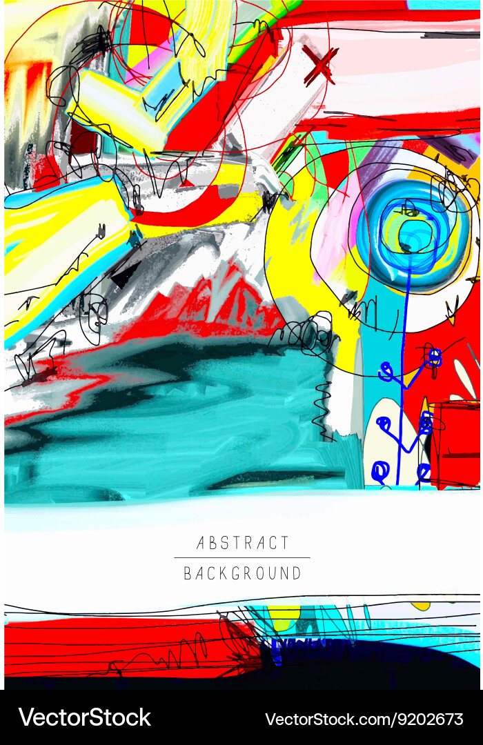 Original artistic abstract creative universal Vector Image