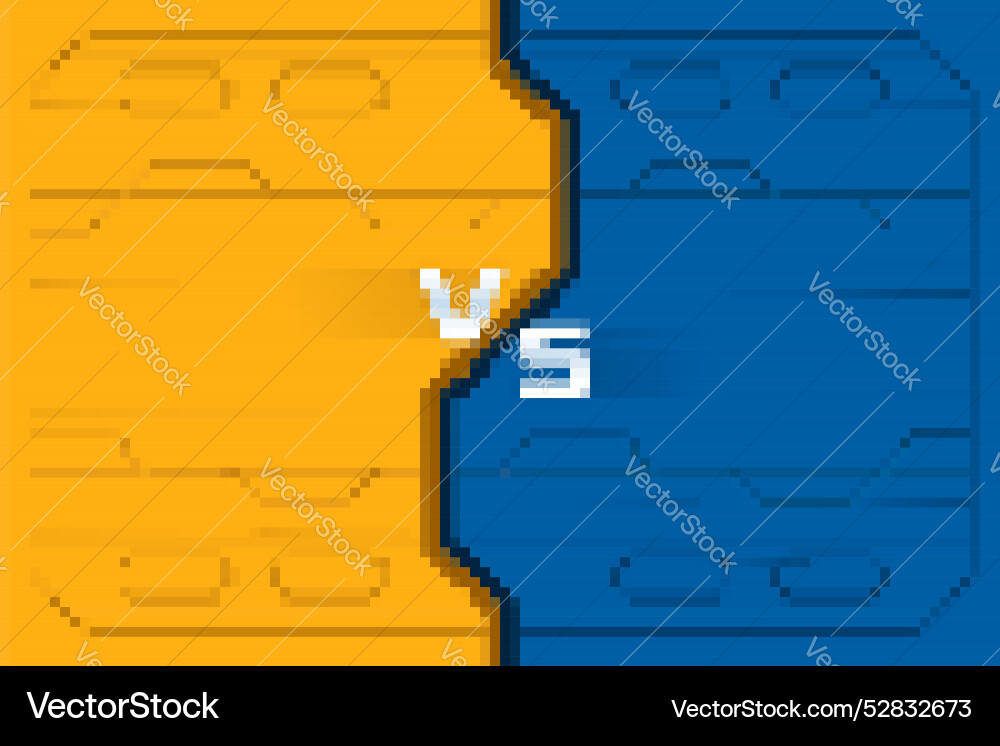 Video game competition banner vs background Vector Image