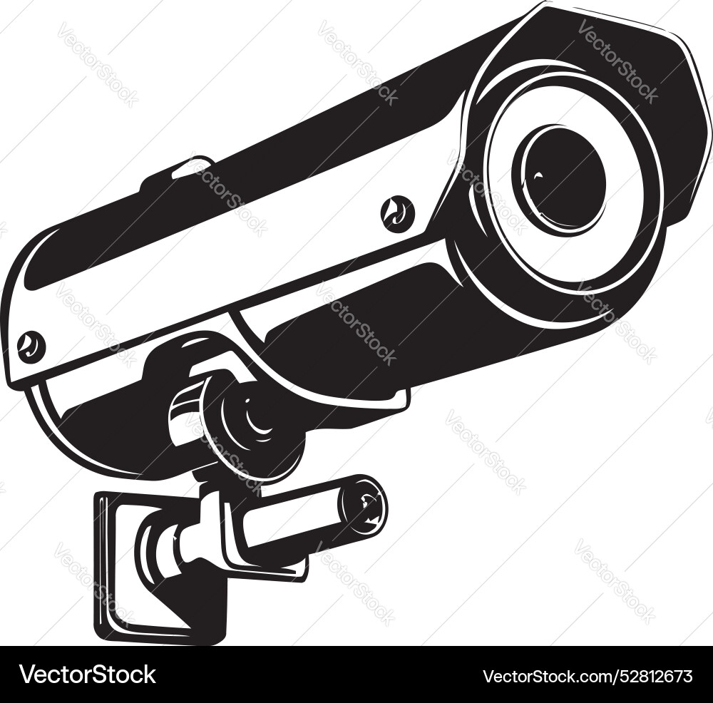 Vigilanteye surveillance camera logo shieldvision Vector Image