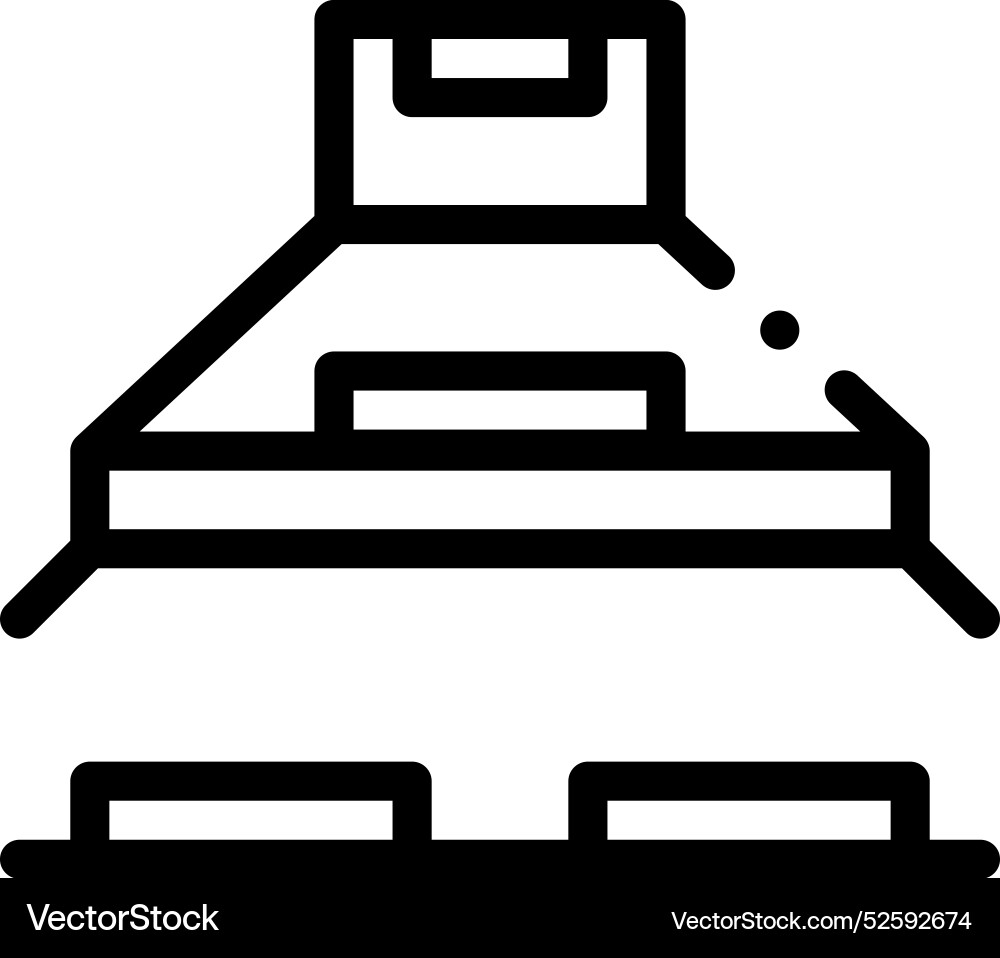 Cooker hood icon thin linear style design Vector Image