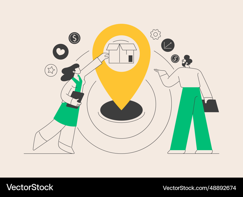 Product positioning abstract concept Royalty Free Vector