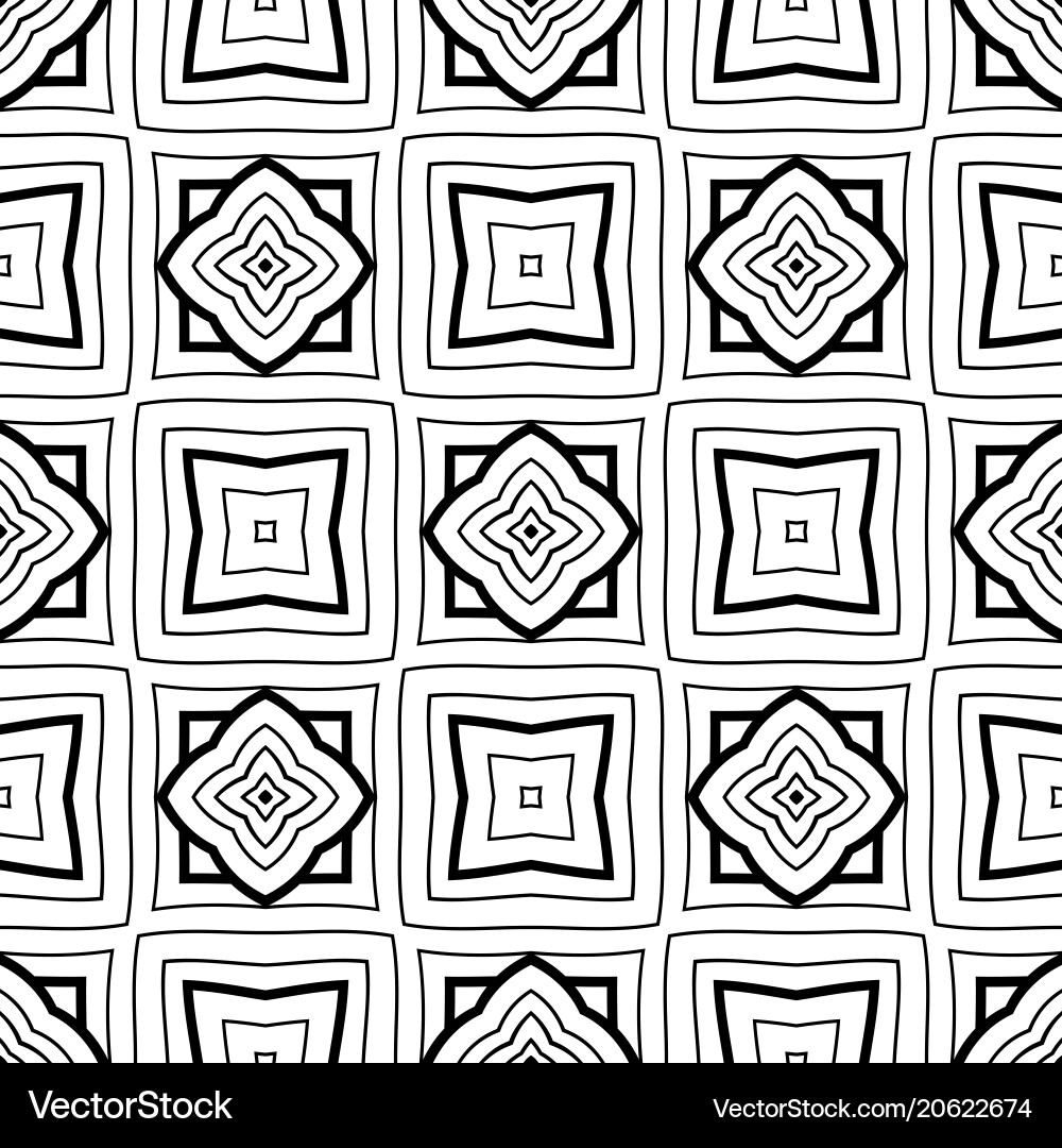 Vintage Monochrome Seamless Pattern Royalty Free Vector