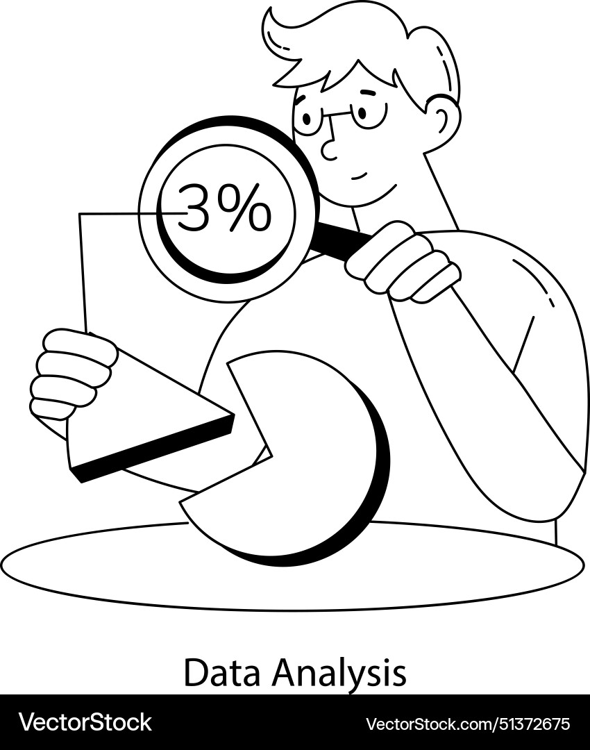 Data analysis Royalty Free Vector Image - VectorStock Data analysis Royalty Free Vector Image - VectorStock