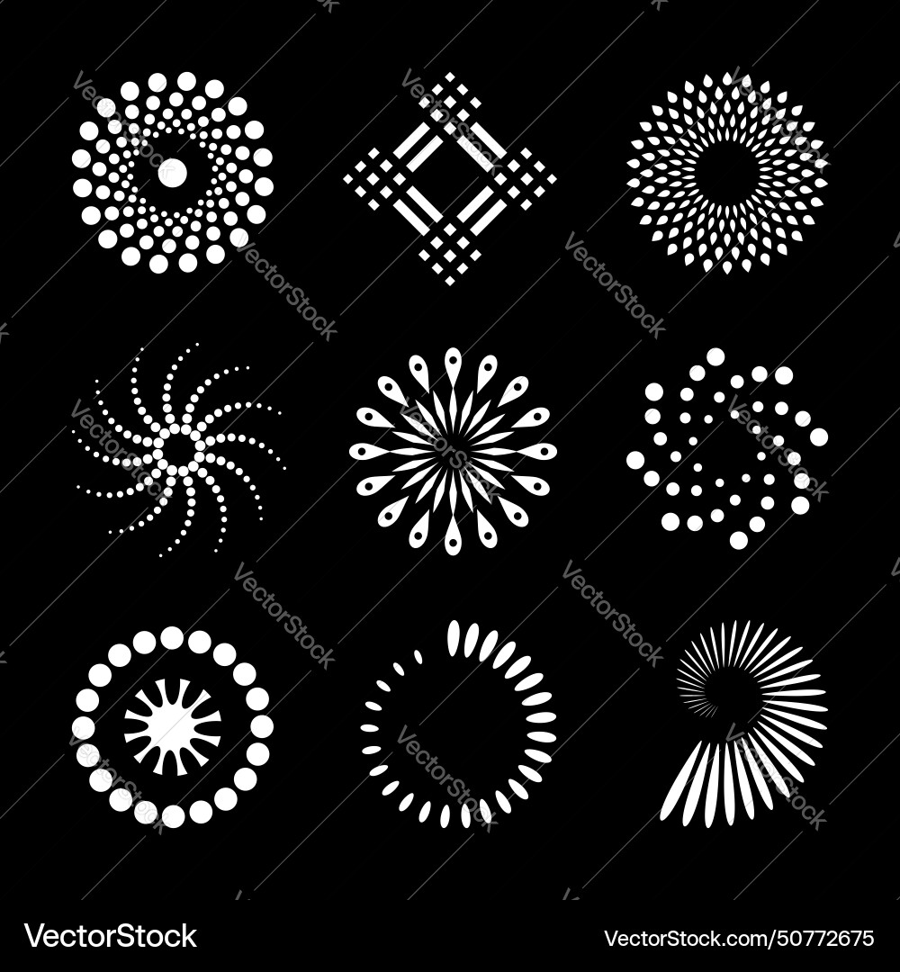 Design elements set Royalty Free Vector Image - VectorStock