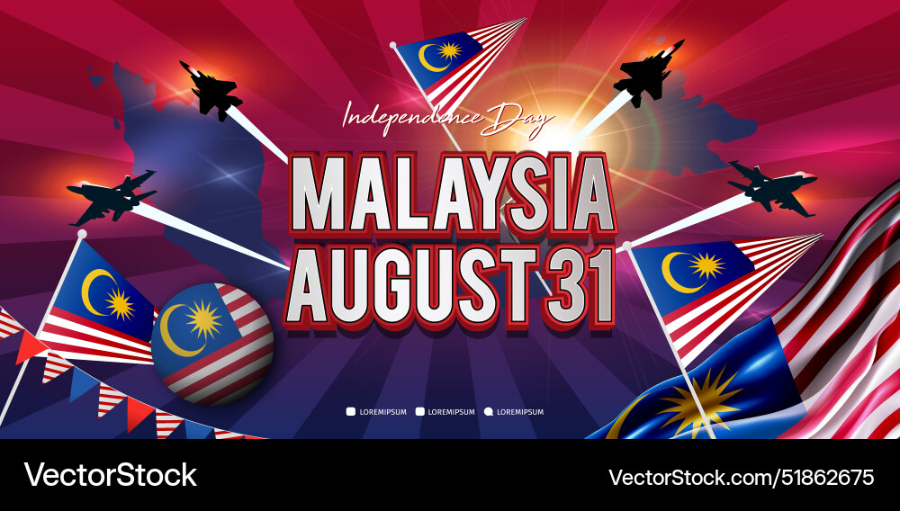 Independence day celebration poster Royalty Free Vector