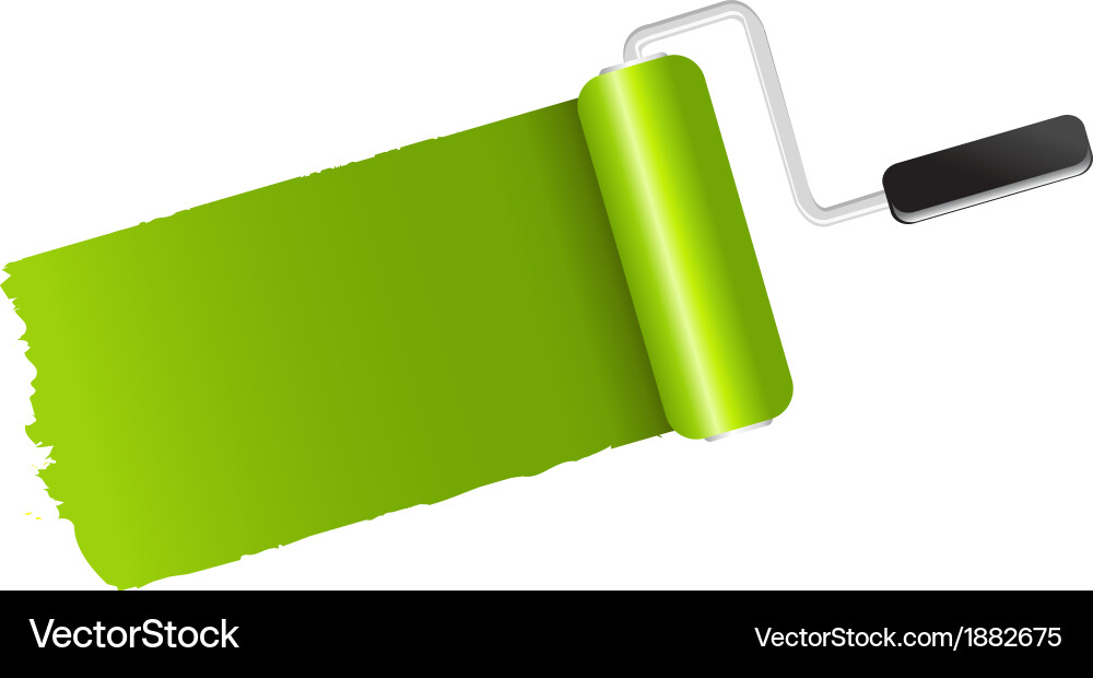 Paint roller Royalty Free Vector Image - VectorStock