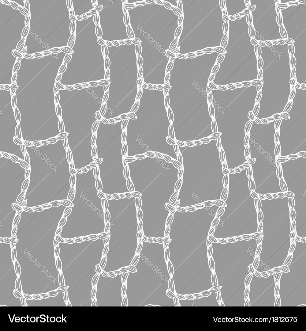 Seamless pattern with a grid of ropes Royalty Free Vector