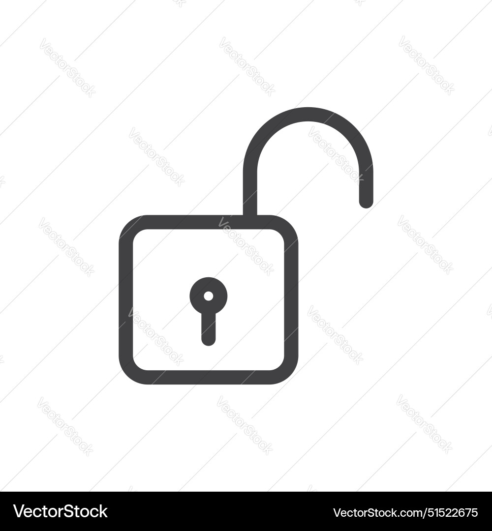 Unlock icon Royalty Free Vector Image - VectorStock