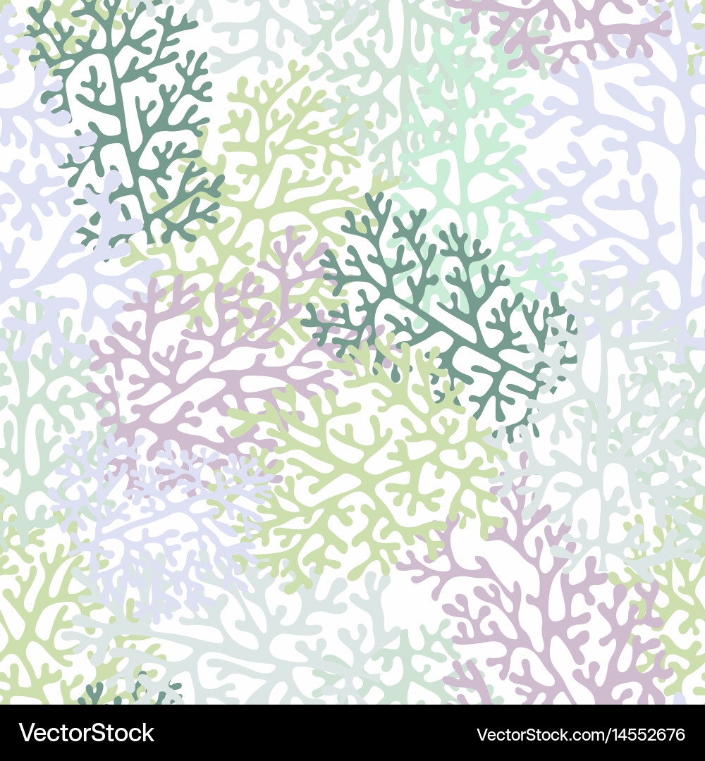 Coral Seamless Pattern - Light Shades Royalty Free Vector