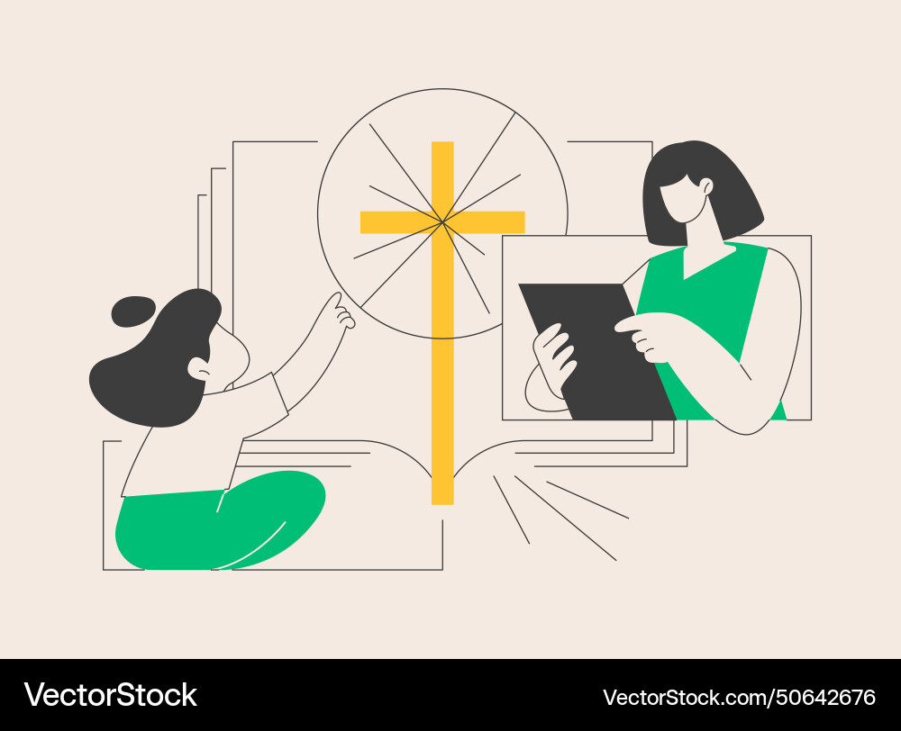 Holy bible abstract concept Royalty Free Vector Image