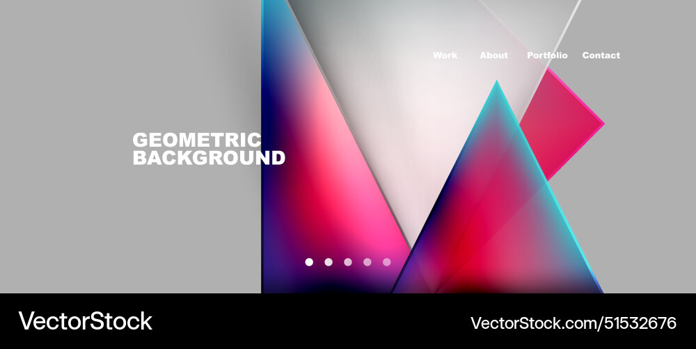 Metal triangles with colorful bright Royalty Free Vector