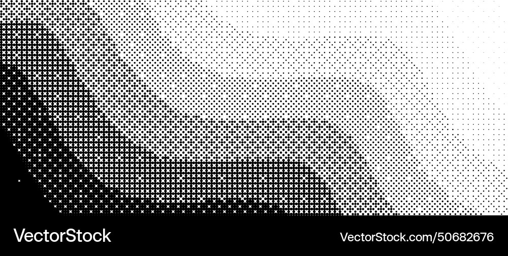 Pixelated wavy line gradient texture black Vector Image