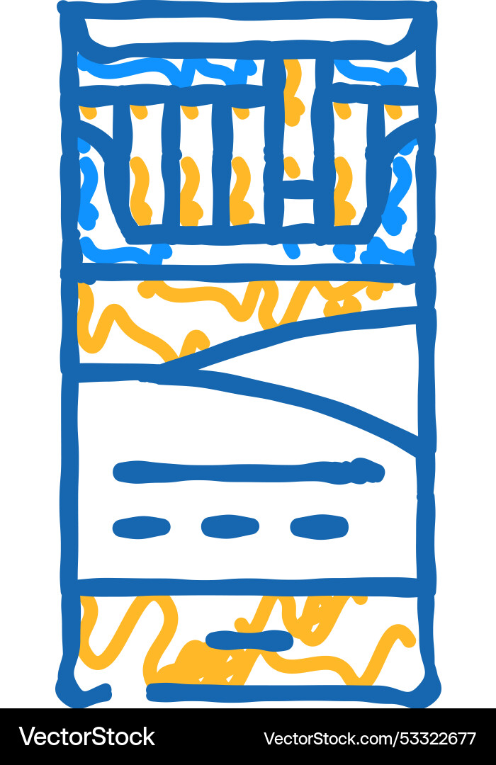 Cigarette nicotine icon doodle Royalty Free Vector Image