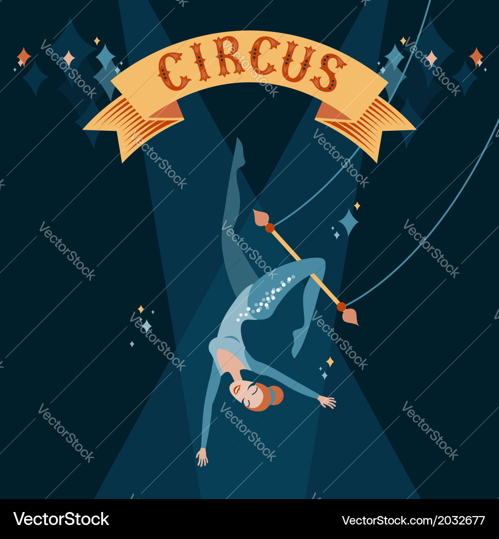 Circus acrobat Royalty Free Vector Image - VectorStock