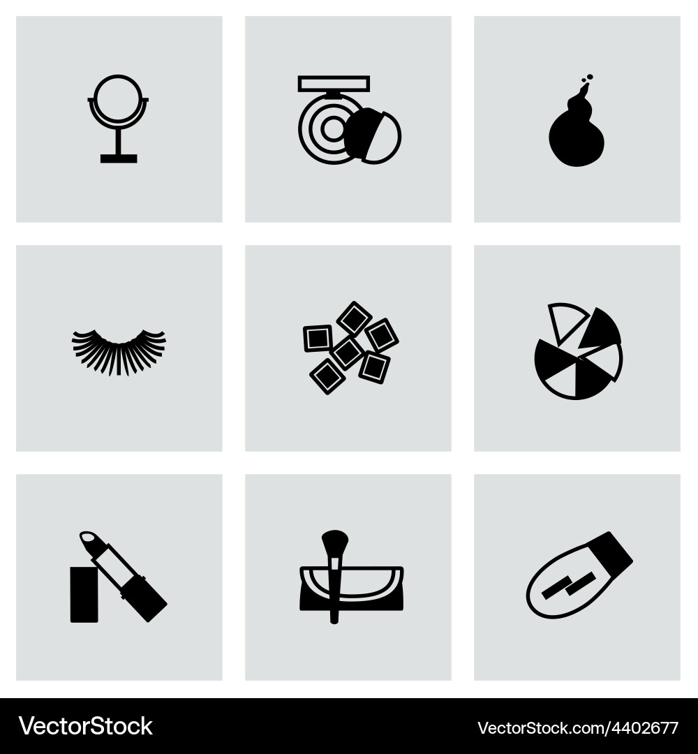 Cosmetics icon set Royalty Free Vector Image - VectorStock