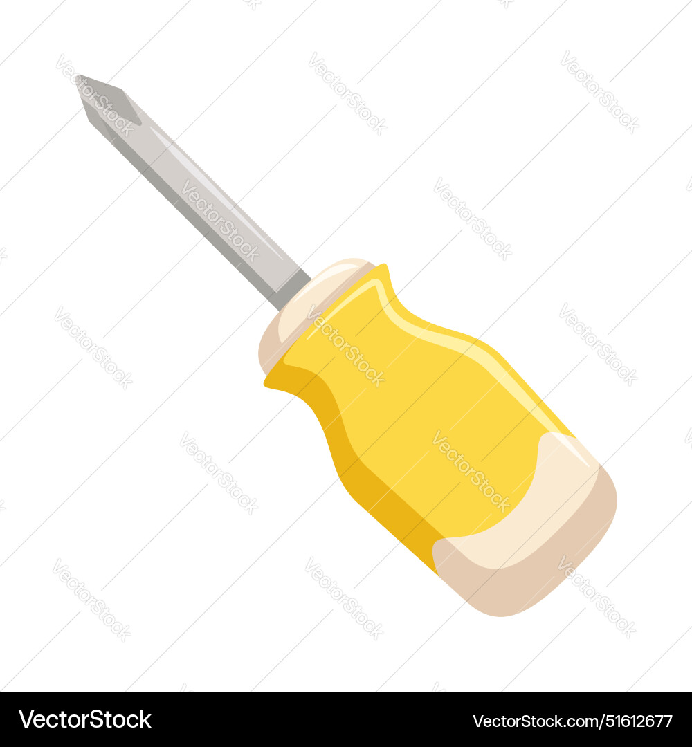 Phillips head screwdriver working tool for repair Vector Image