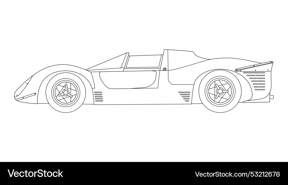 Ferrari 330 p4 1967 Royalty Free Vector Image - VectorStock
