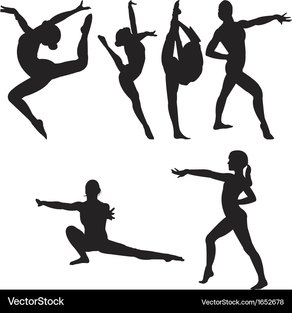 Gymnastics set Royalty Free Vector Image - VectorStock