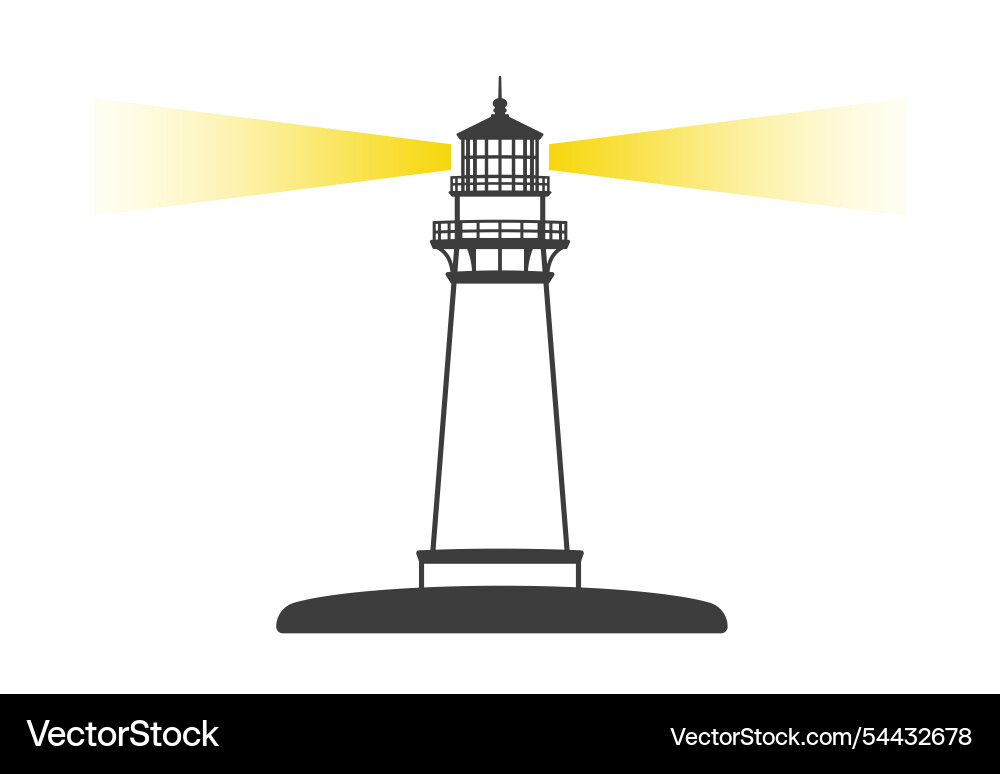 Lighthouse icon symbol shape set light house logo Vector Image