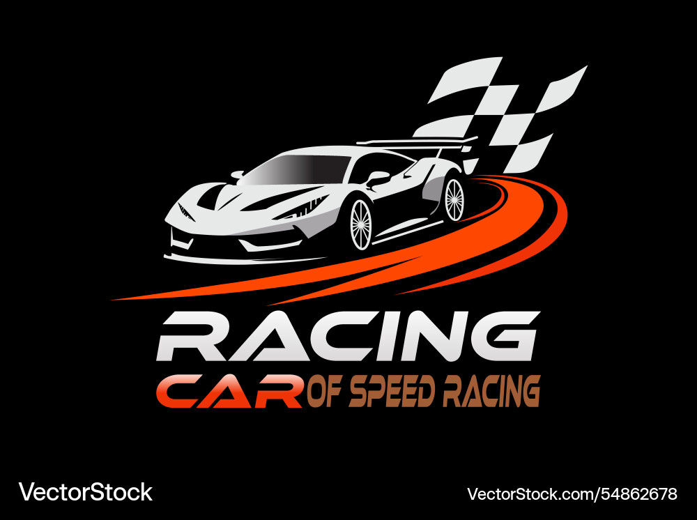 Racing Speed Logo Apparel Royalty Free Vector Image