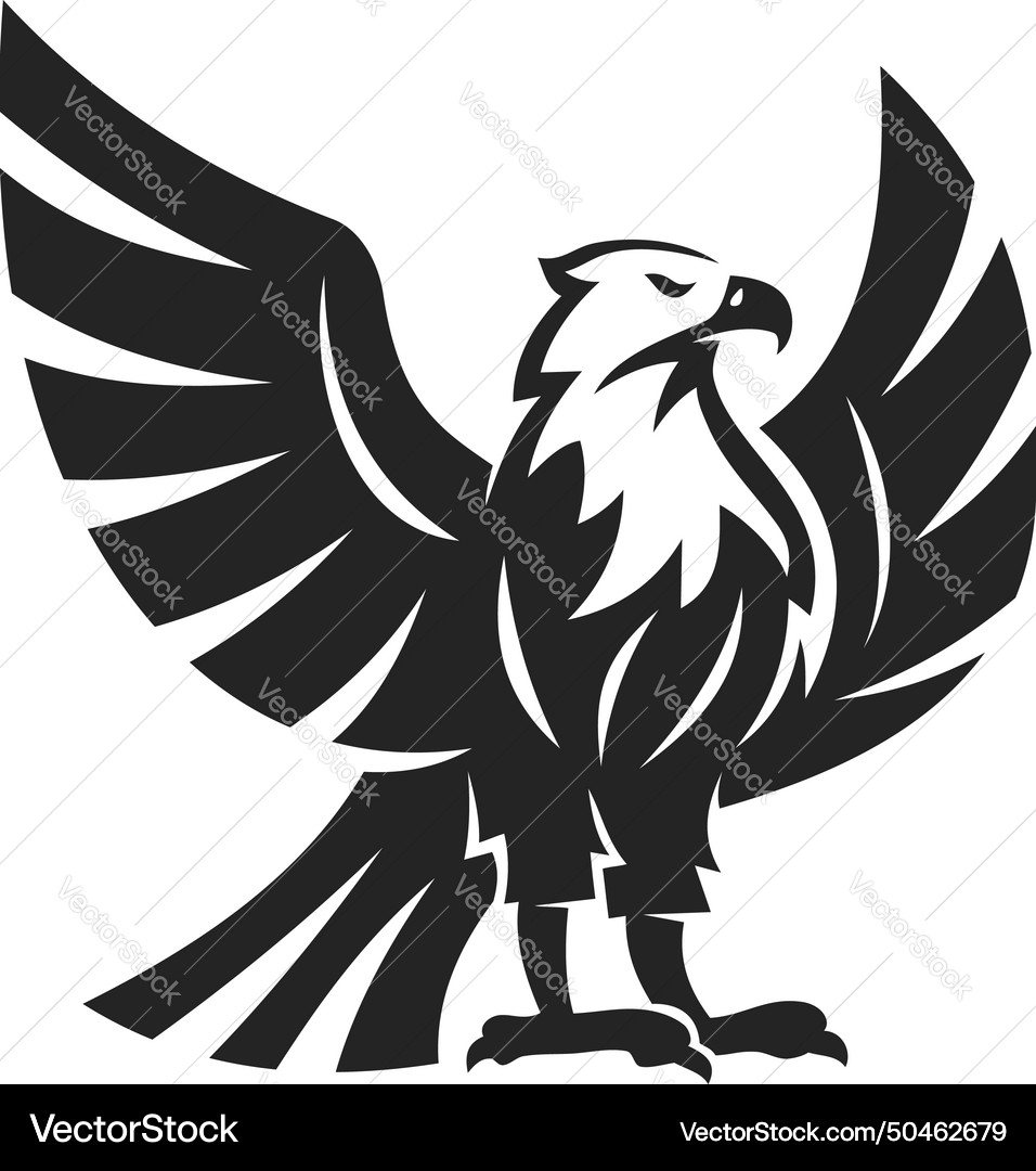 Eagle logo template isolated brand identity icon Vector Image