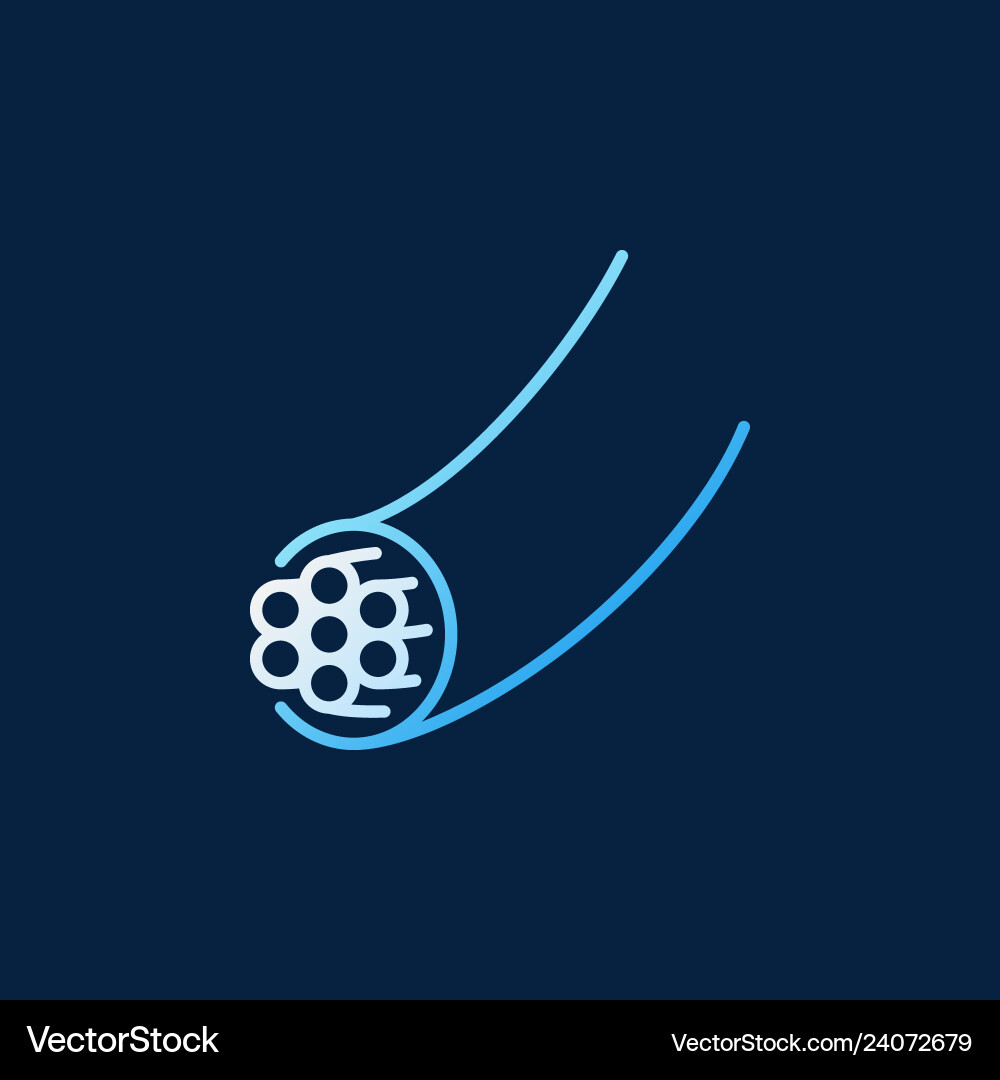 Fiber optic wire modern linear icon Royalty Free Vector