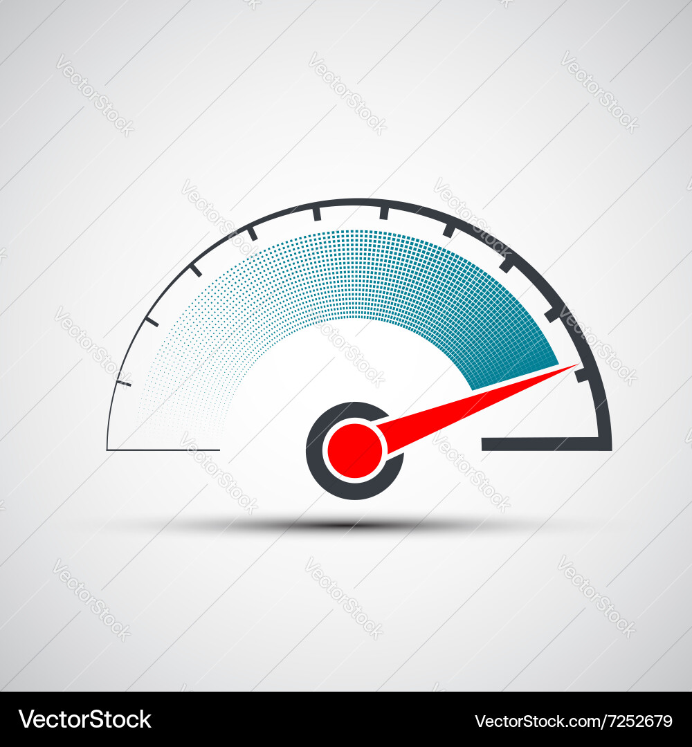 Speedometer stock Royalty Free Vector Image - VectorStock