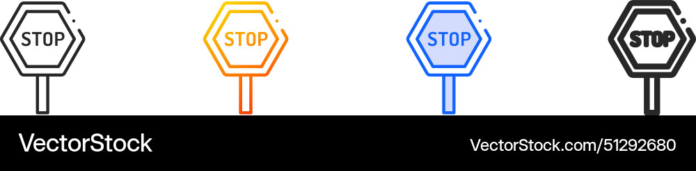 Circulation iconthin linear gradient blue stroke Vector Image