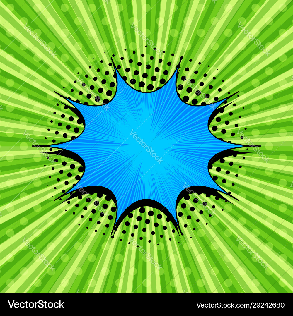 Comic burst template Royalty Free Vector Image