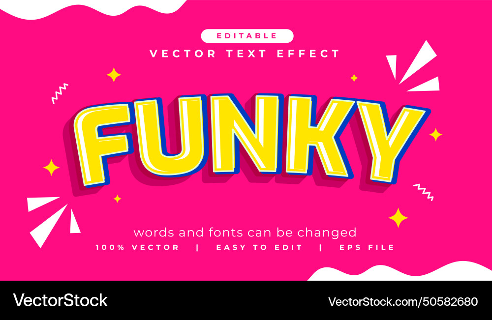 Creative and editable funny lettering in text Vector Image