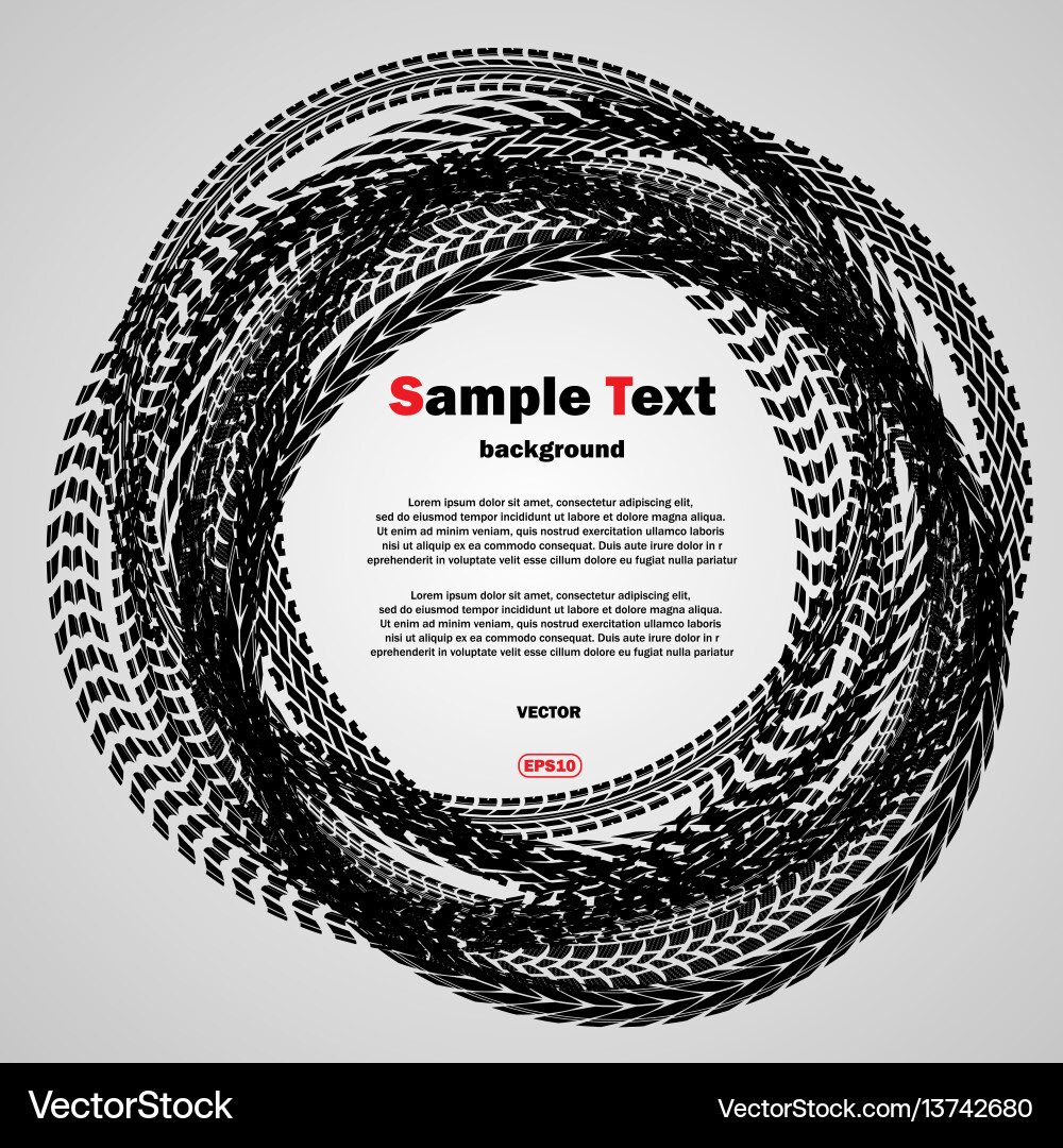 Different circle tracks Royalty Free Vector Image