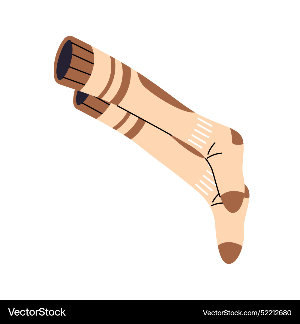 High knee socks icon patterned warm hosiery Vector Image