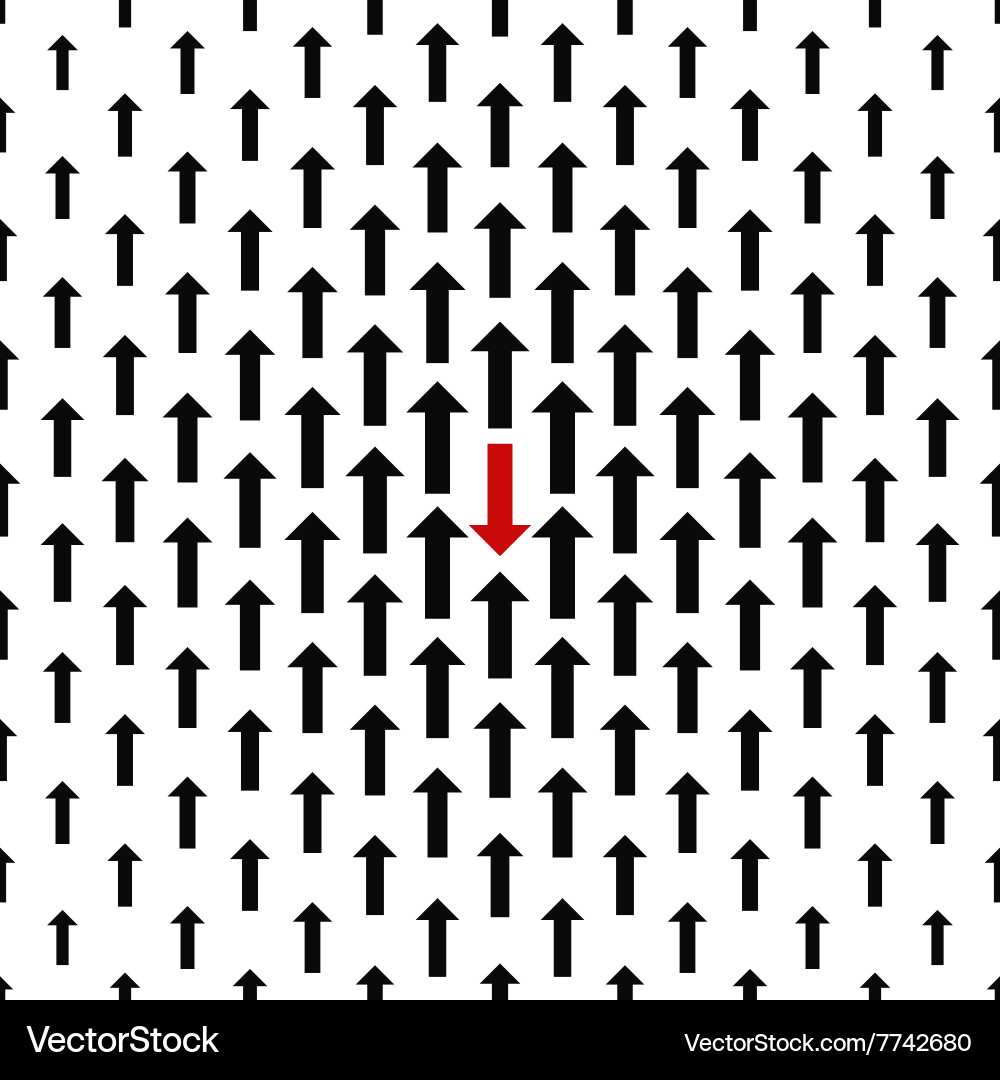 Seamless arrow pattern of resistance Royalty Free Vector