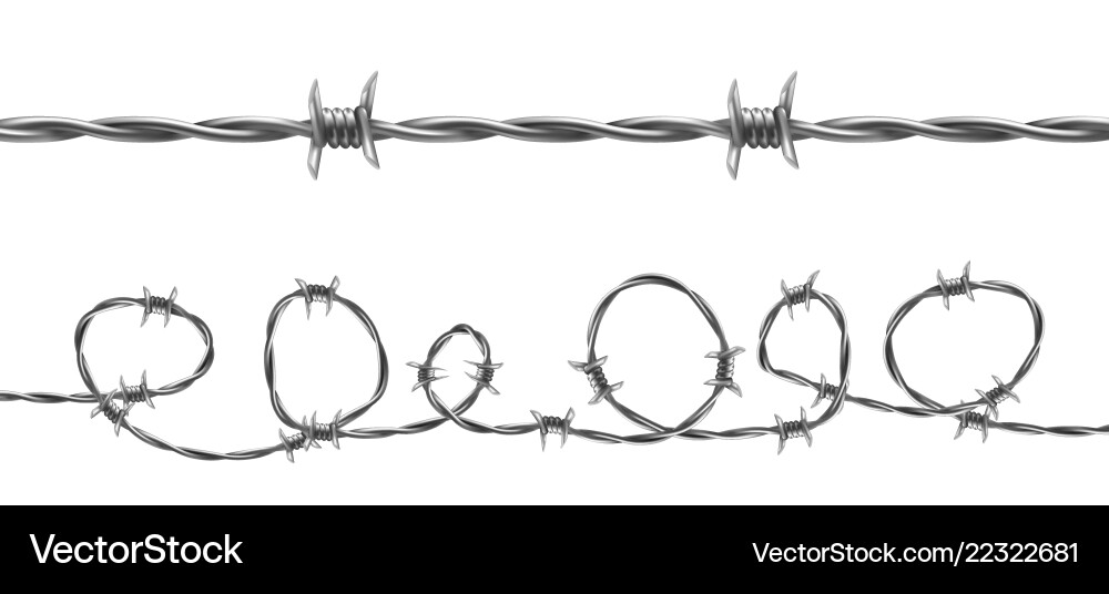 Barbed wire seamless pattern Royalty Free Vector Image