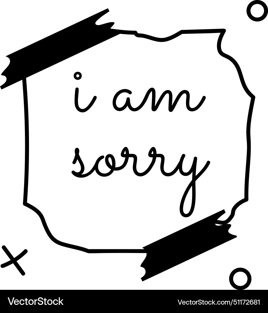 Sorry balloons Royalty Free Vector Image - VectorStock