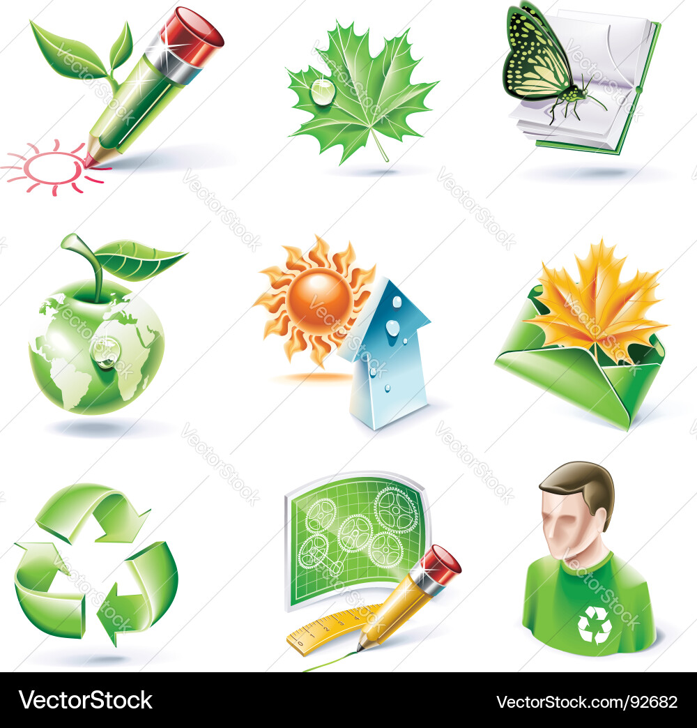 Cartoon icons Royalty Free Vector Image - VectorStock
