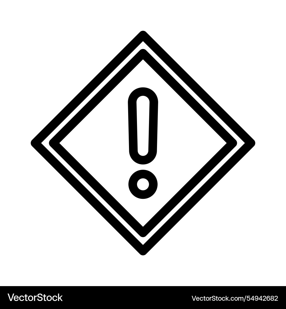 Danger line icon graphic Royalty Free Vector Image