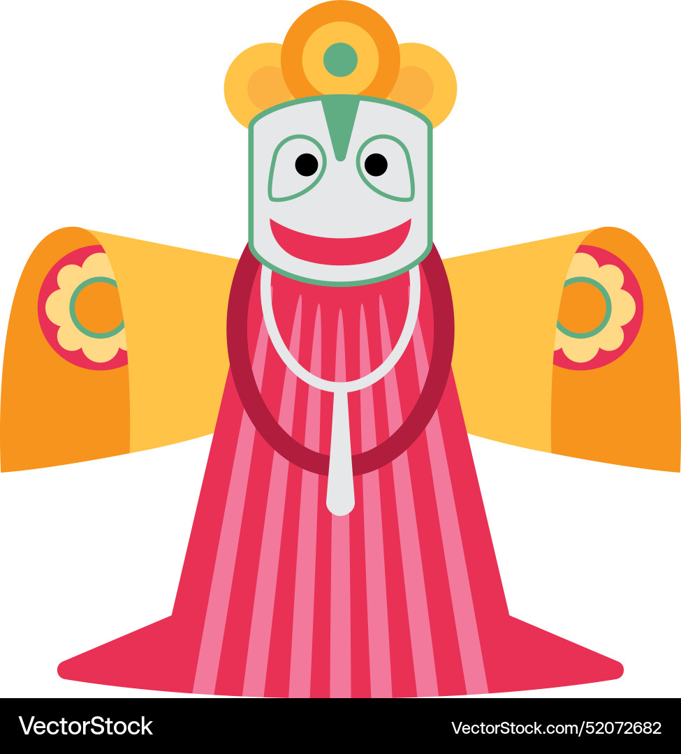 Lord jagannath rath yatra Royalty Free Vector Image