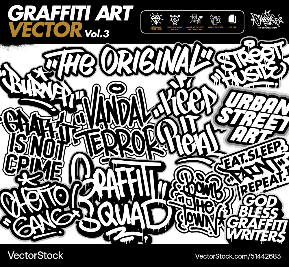 Graffiti tools Royalty Free Vector Image - VectorStock