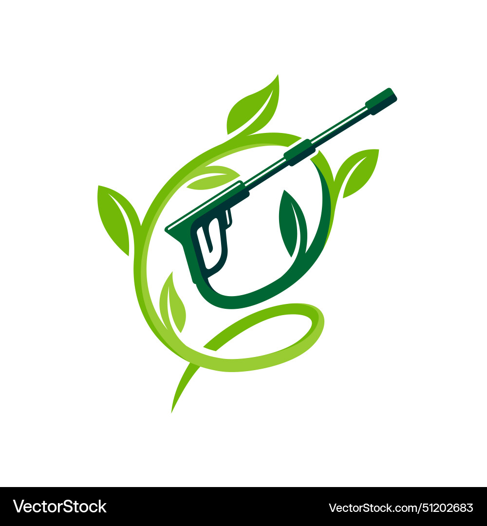 Nature wash logo washing Royalty Free Vector Image