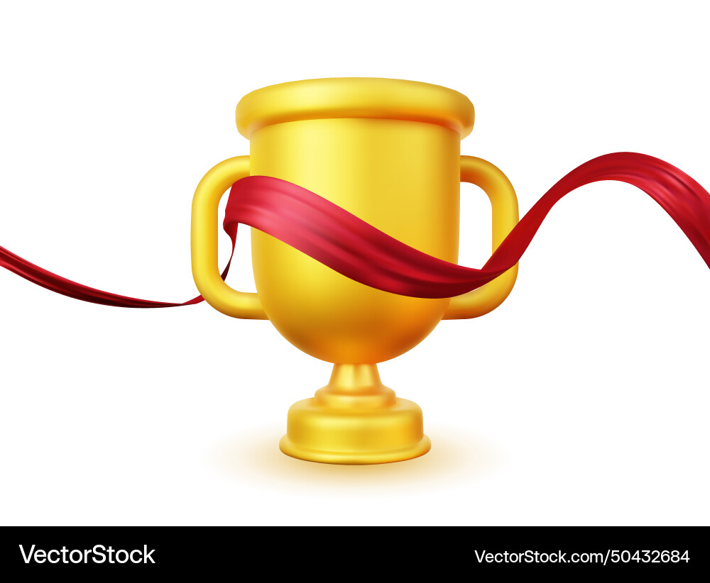 Golden cup icon Royalty Free Vector Image - VectorStock
