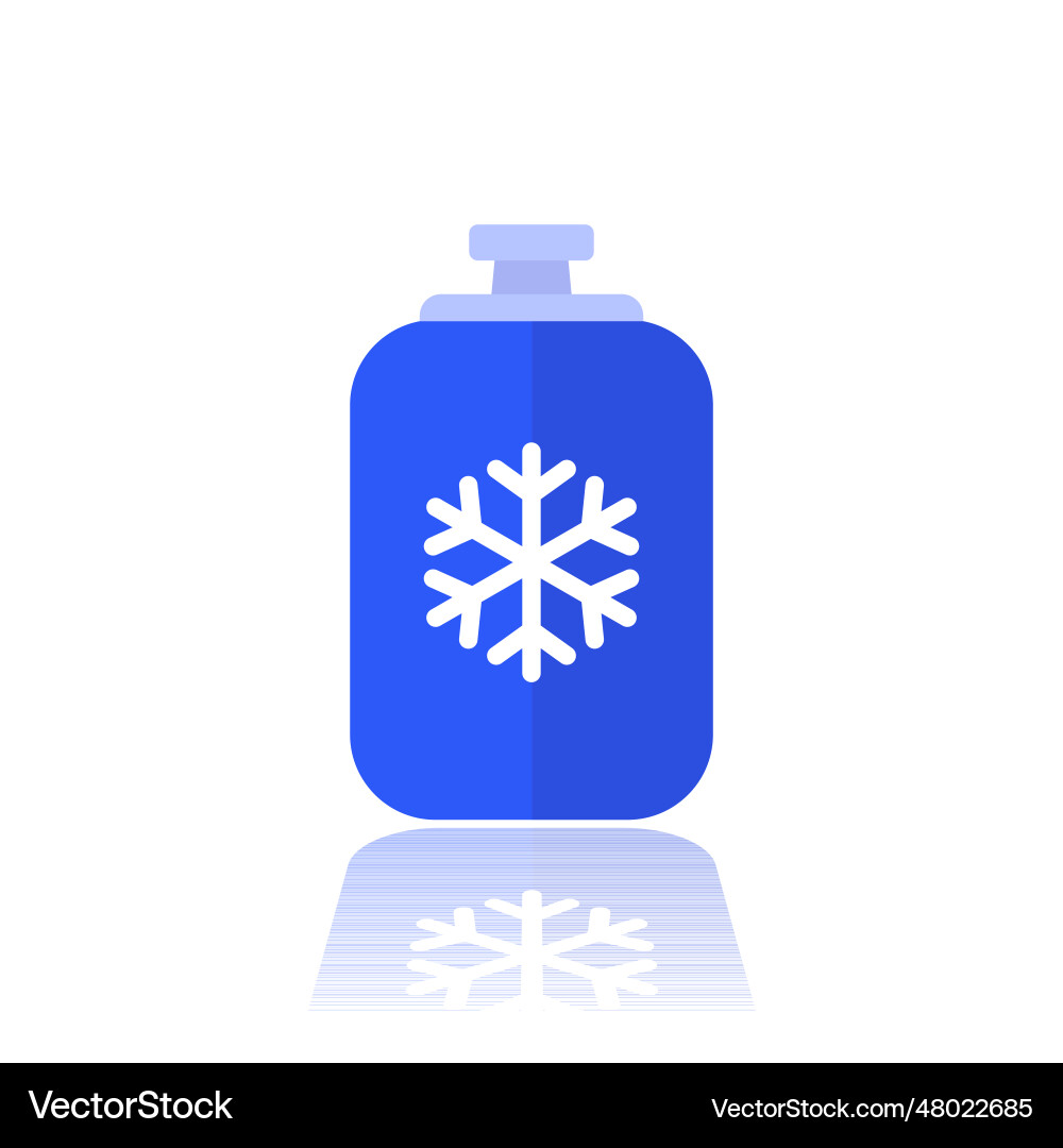 Freon refrigerant gas tank icon Royalty Free Vector Image