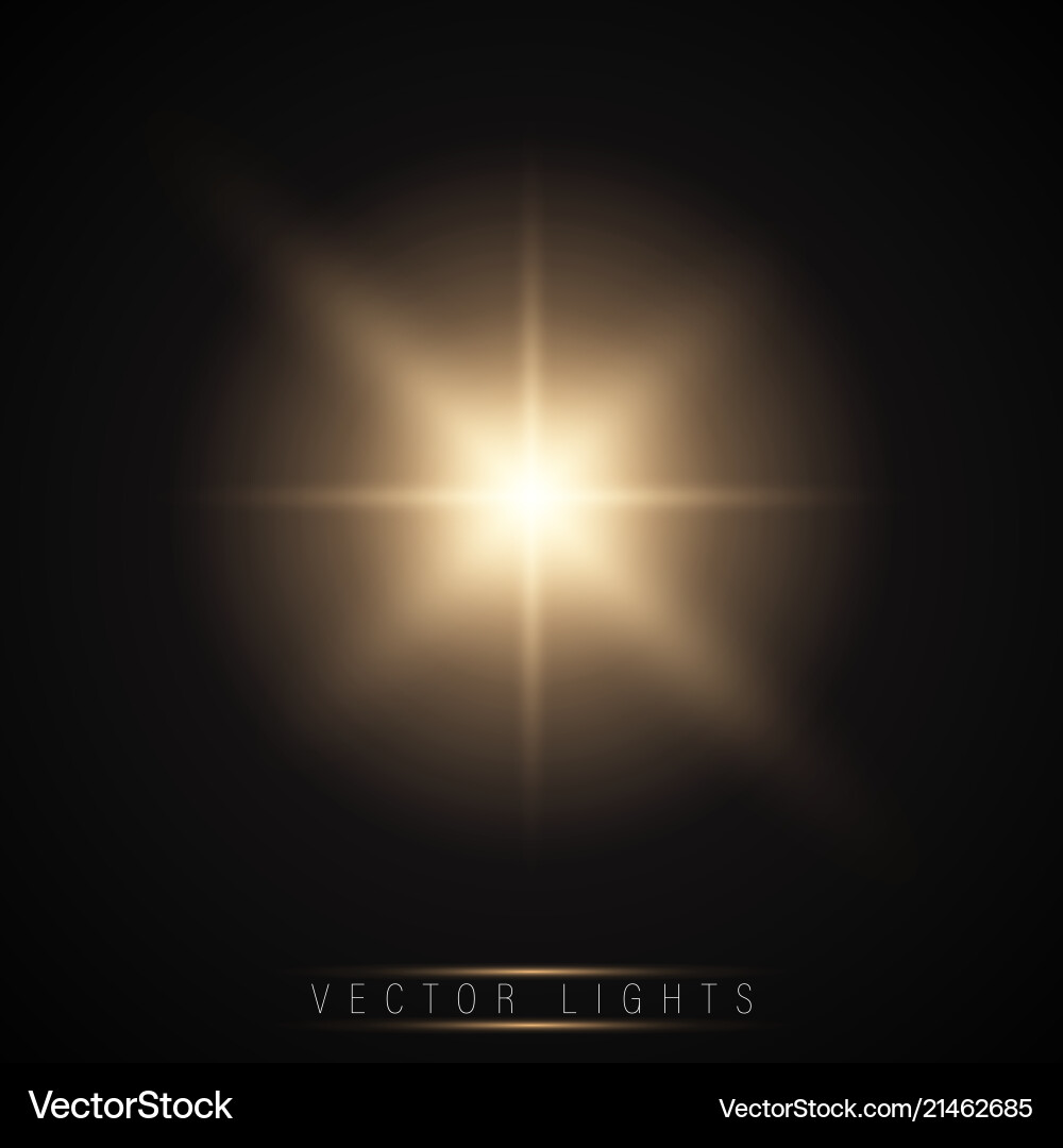 Glow light effect Royalty Free Vector Image - VectorStock