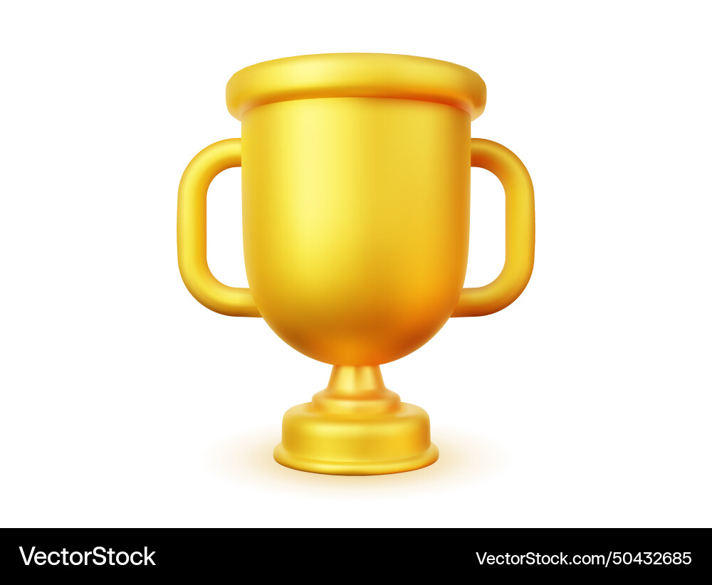Golden cup icon Royalty Free Vector Image - VectorStock