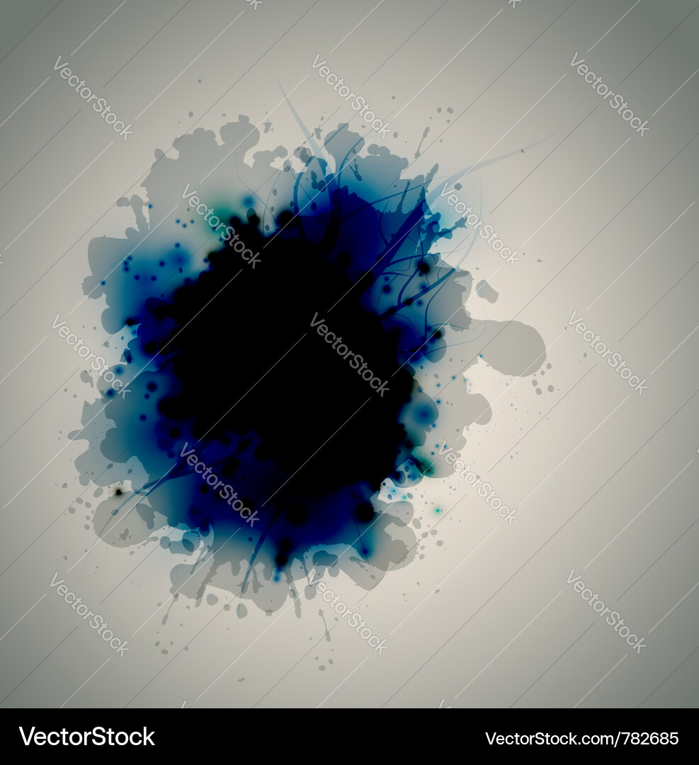 Ink on the liquid surface Royalty Free Vector Image