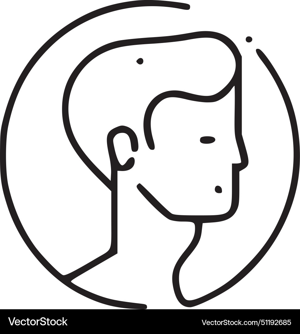 Line art - minimalist and flat logo Royalty Free Vector