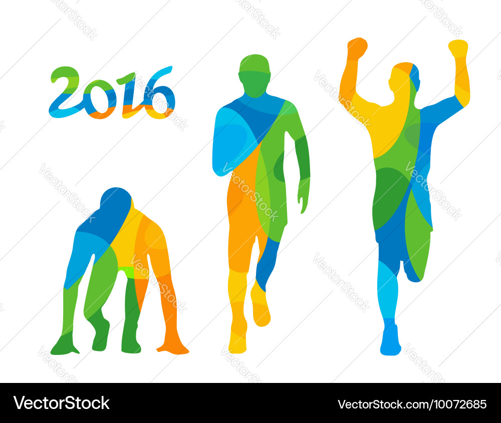 Running step runner from start to finish Vector Image