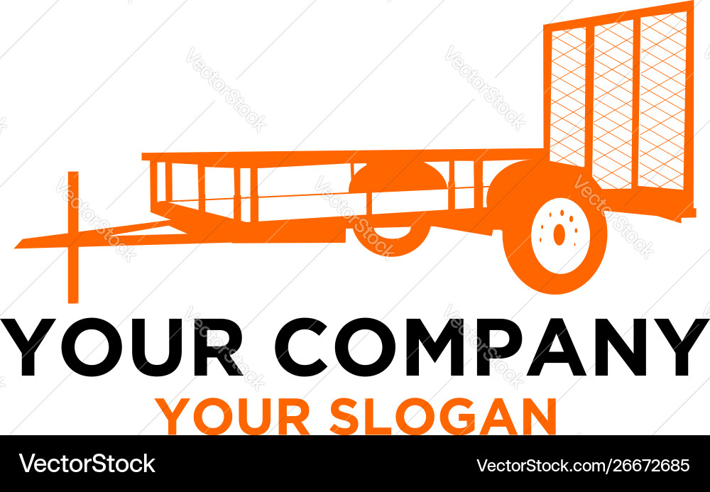 Tex trailers logo design Royalty Free Vector Image