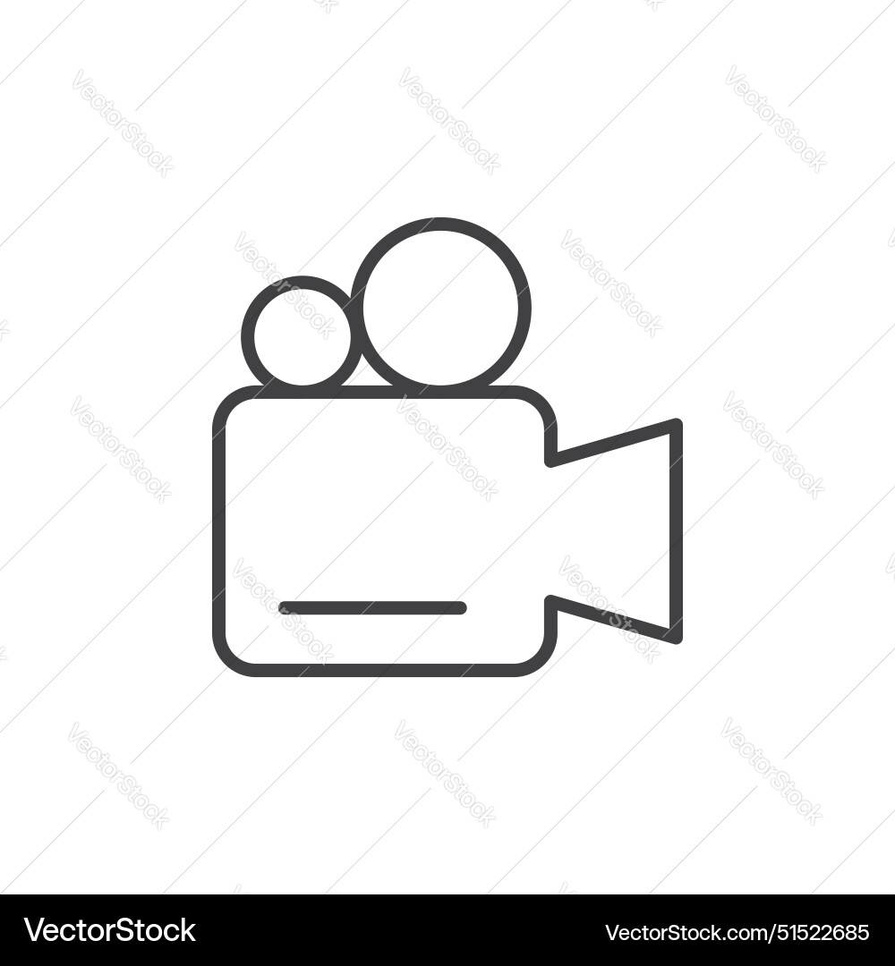 Video camera icon Royalty Free Vector Image - VectorStock